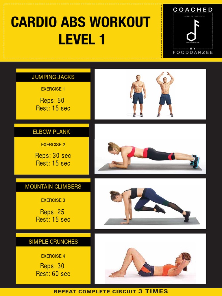 Level 1 Full-Body Cardio Workout | PDF