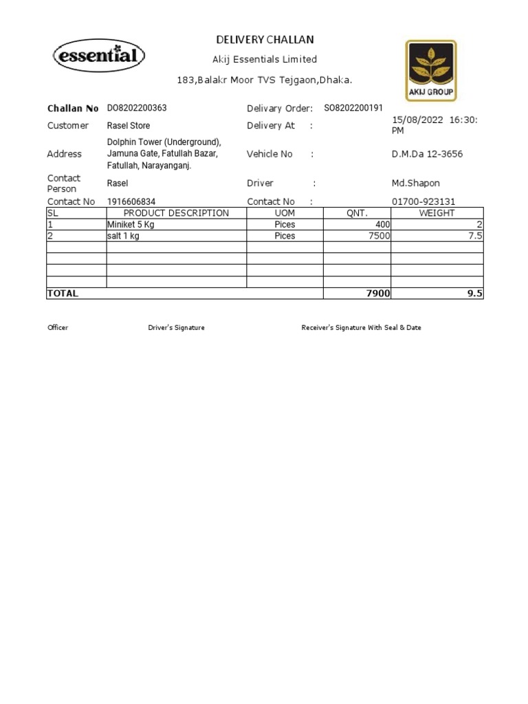 Manual Challan Format1234 | PDF | Government Of India | Land Transport