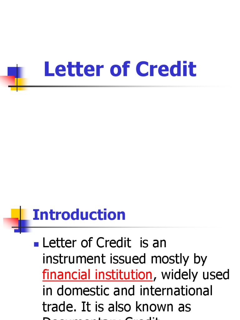 Letter of Credit | PDF