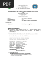 Division Memorandum - 16 Second City FPTA General Assembly | PDF ...
