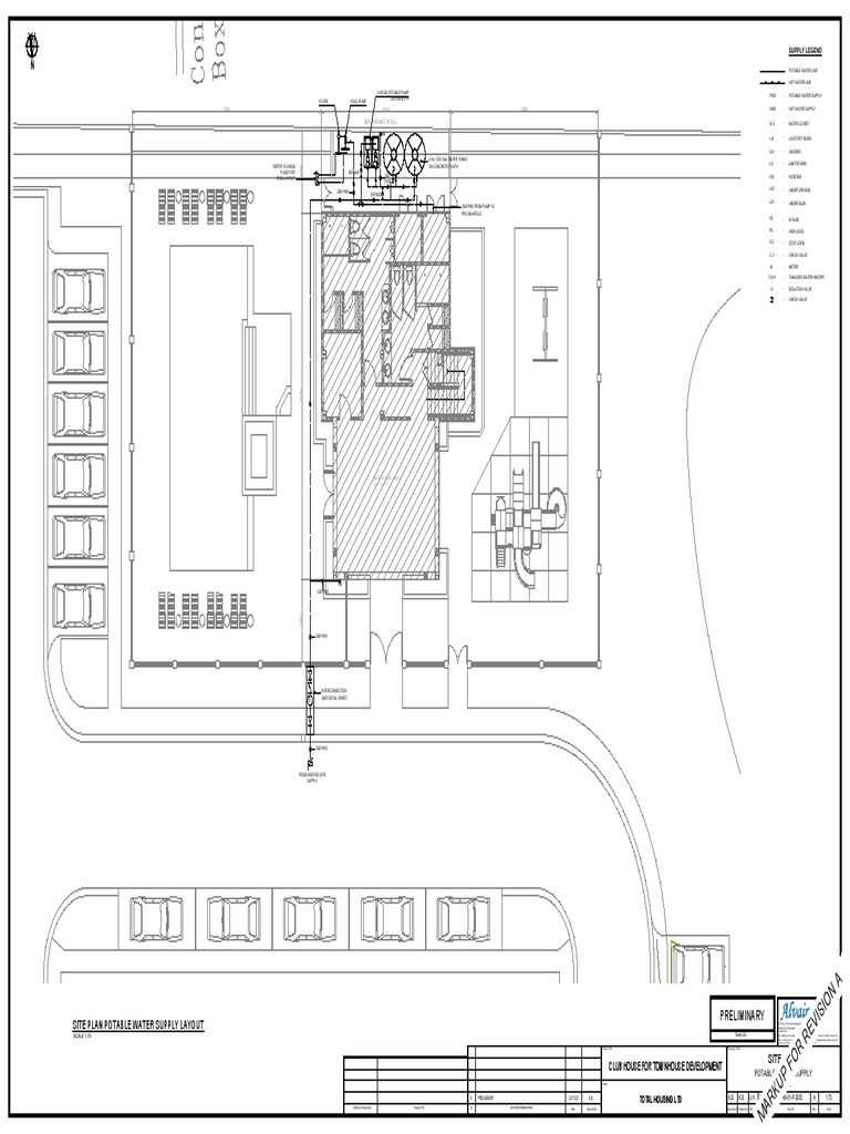 Potable Water Supply Layout Plan | PDF | Water Heating | Gas Technologies