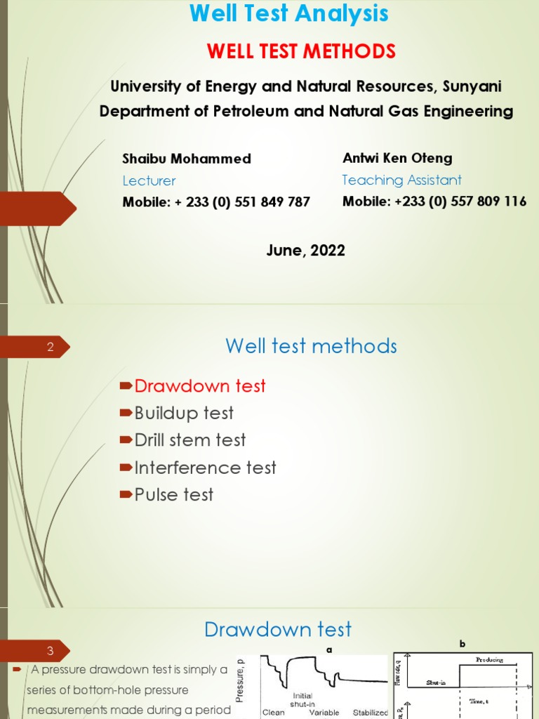 Drawdown Test | Download Free PDF | Pressure | Petroleum Reservoir