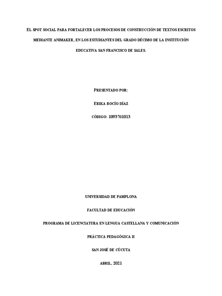 El Spot Social en Animaker para Fortalecer La Producción Textual | PDF ...