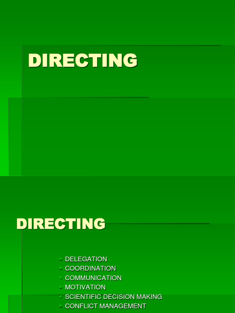 Directing | PDF