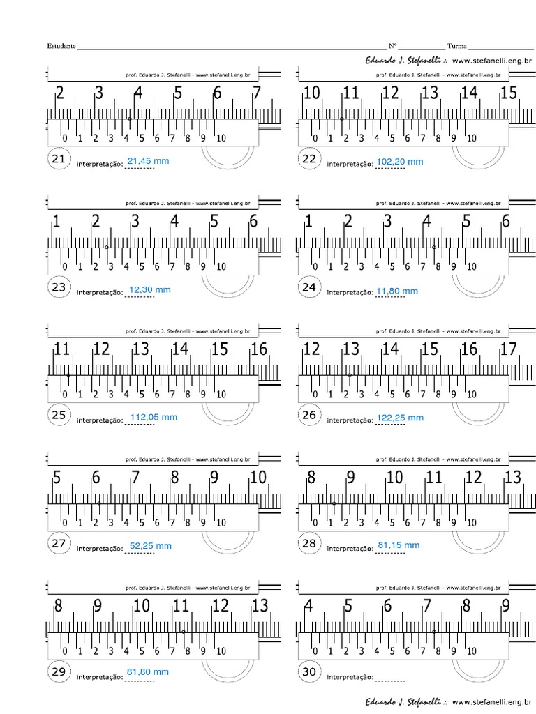 paquimetro-nonio-vernier-milimetro-exercicios-05-1 | PDF