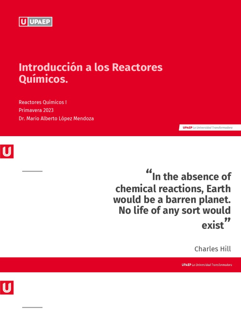 Introducción A Los Reactores Químicos | PDF