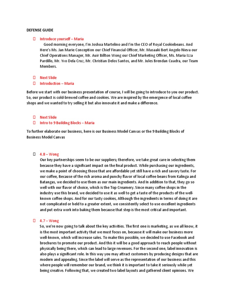 Defense Guide | PDF | Market Segmentation | Food And Drink