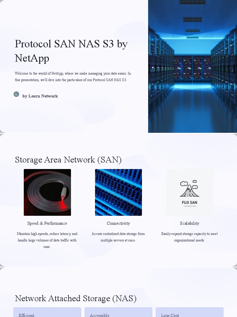 NetApp SAN NAS S3 Protocol Overview | PDF | Scalability | Computer Network