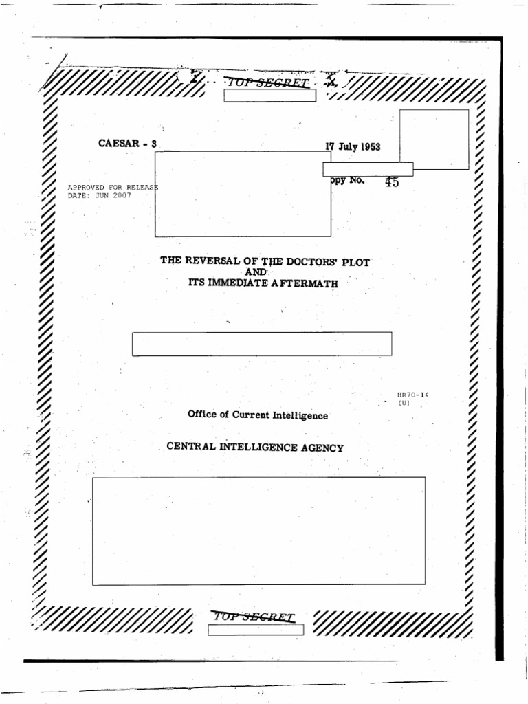 Caesar 04 - Reversal of The Doctors' Plot | PDF | Joseph Stalin ...