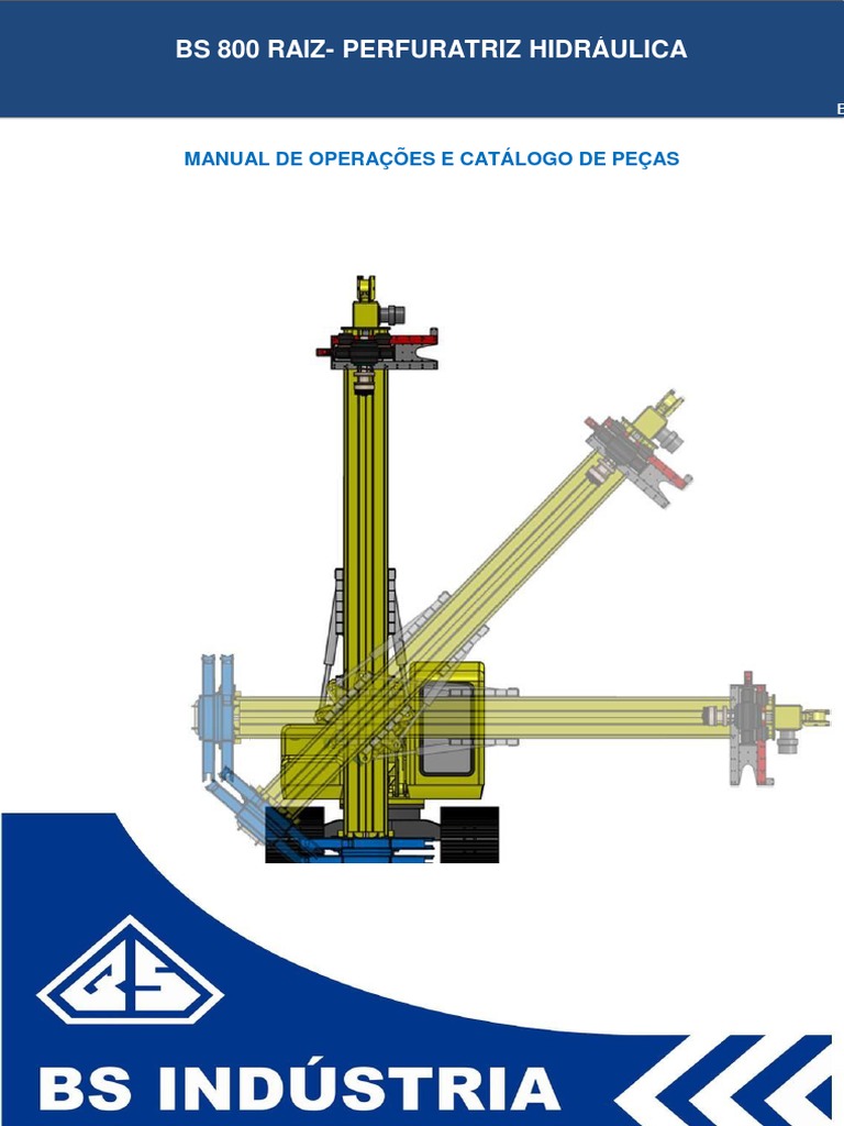 Torre Perfuratriz BS 800 - Manual e Catalogo | PDF | Motores | Óleo de motor