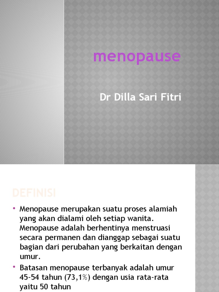 Power Point Menopause Pdf