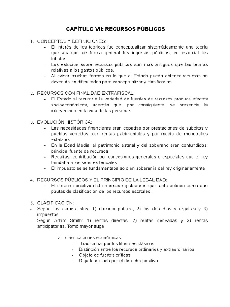 Clasificación y Tipos de Recursos Públicos | PDF | Empresa de propiedad ...
