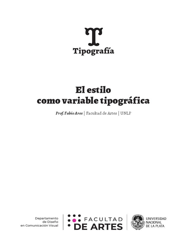 Variables Tipográficas y Estilo | PDF | Tipografía | Diseño gráfico