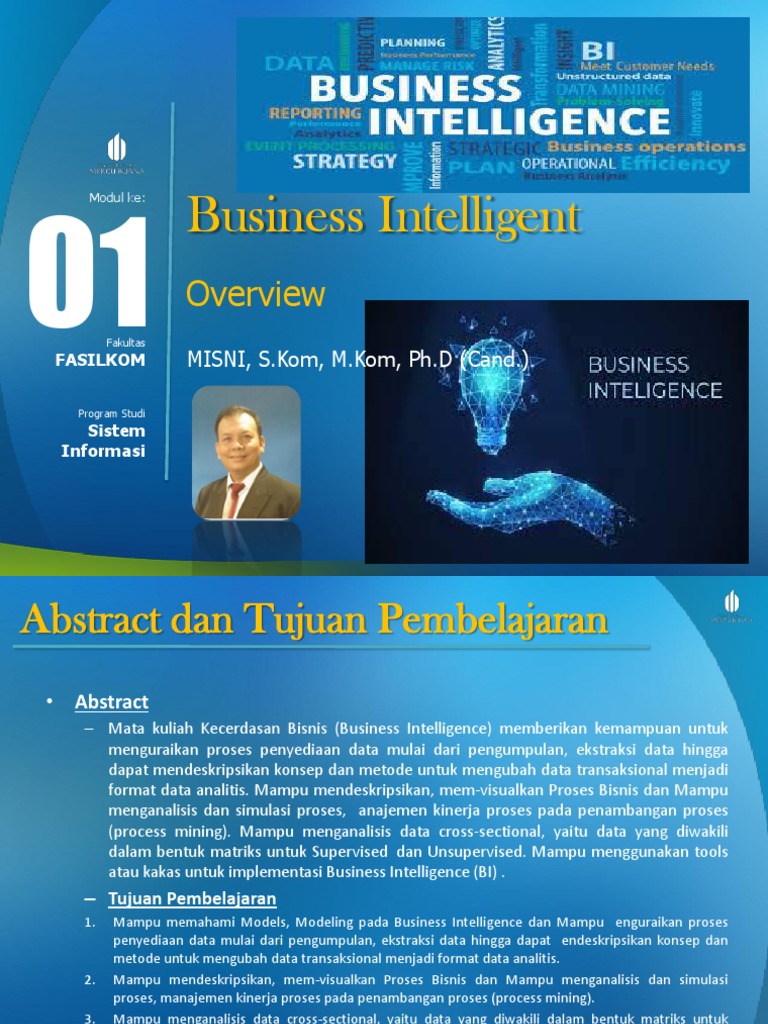 Modul Power Point BI-Bisnis Inteligen | PDF