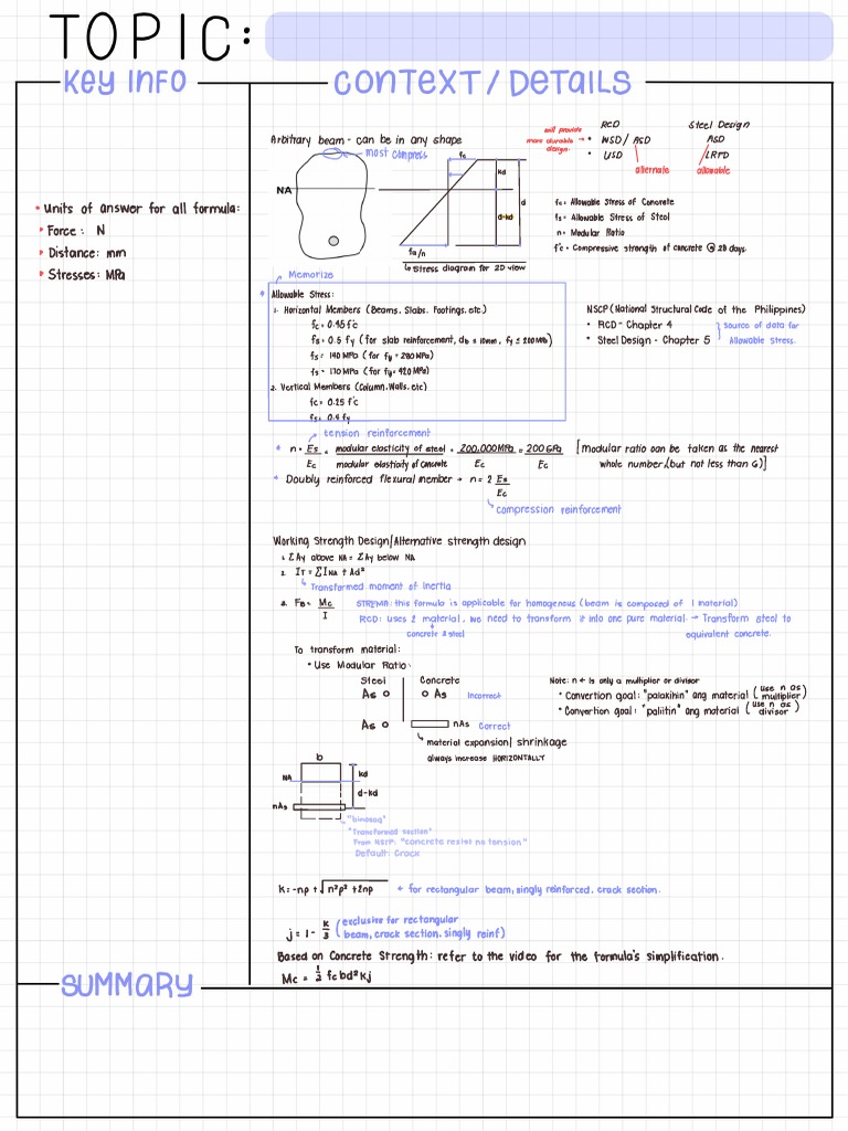 CE133P-2-RCD-Theory-and-Formula | PDF | Bending | Beam (Structure)