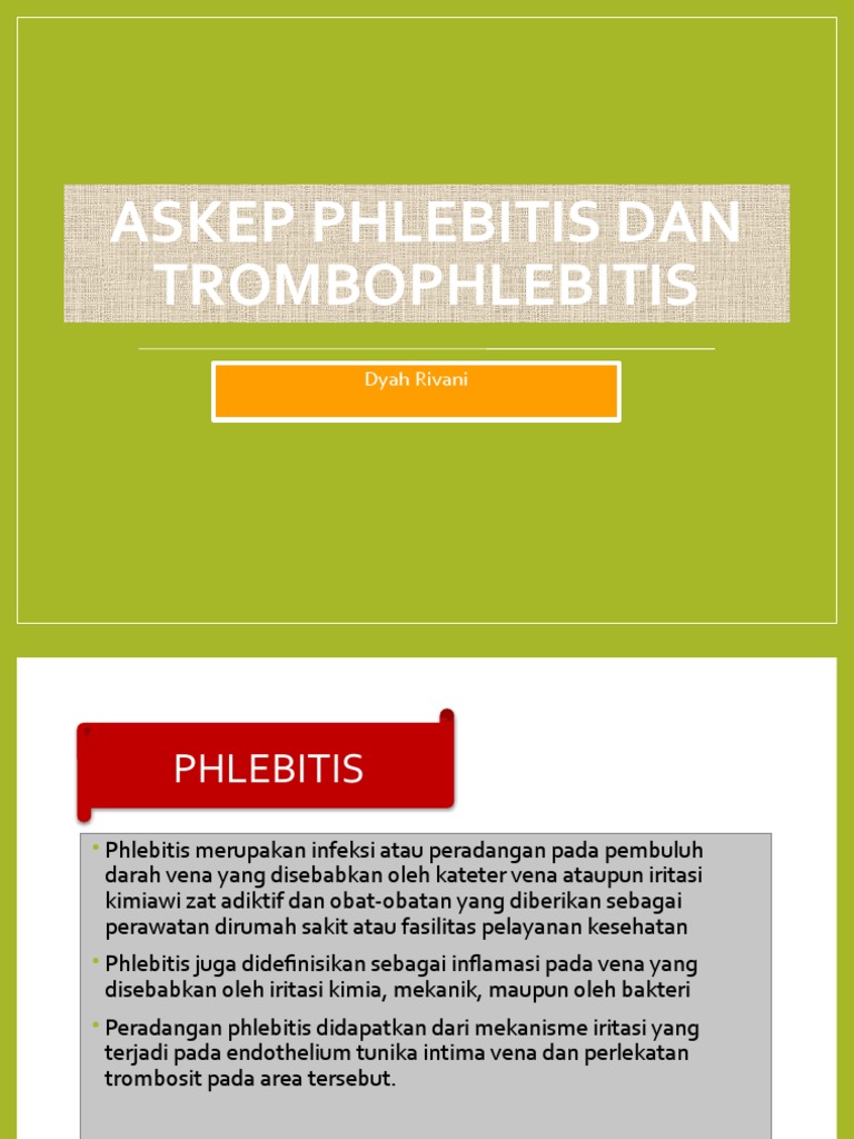 Askep Phlebitis Dan Trombophlebitis | PDF | Sains & Matematika