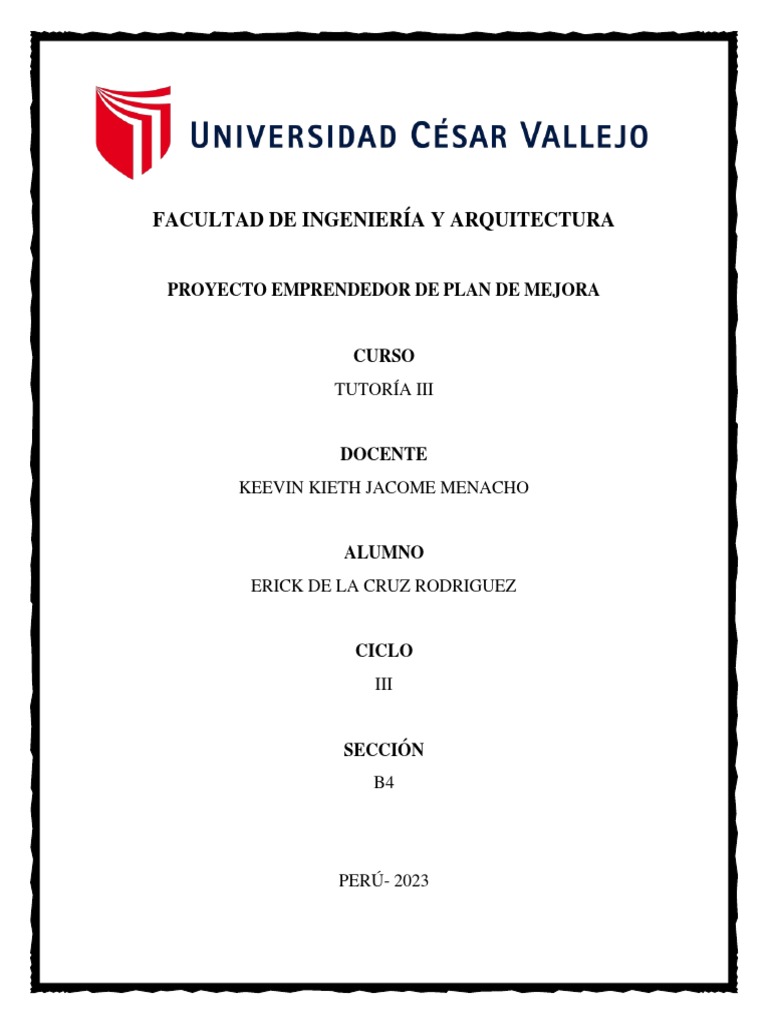 Plan de Mejora Erick | PDF | Dormir | Internet