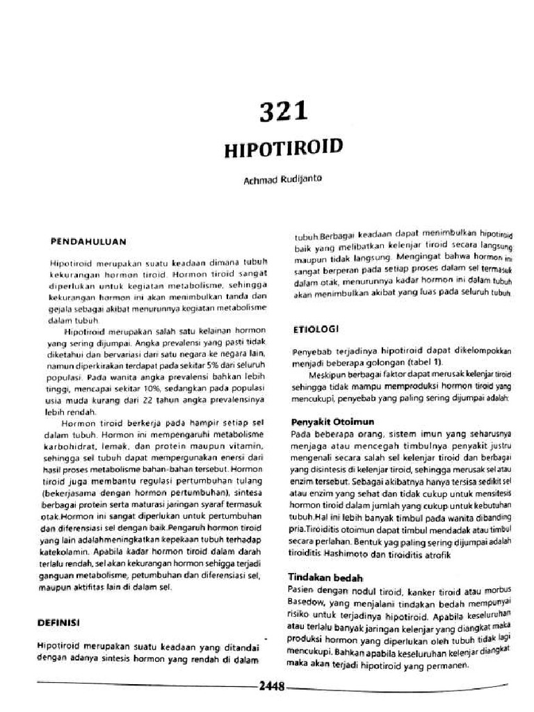 321 Hipotiroid | PDF