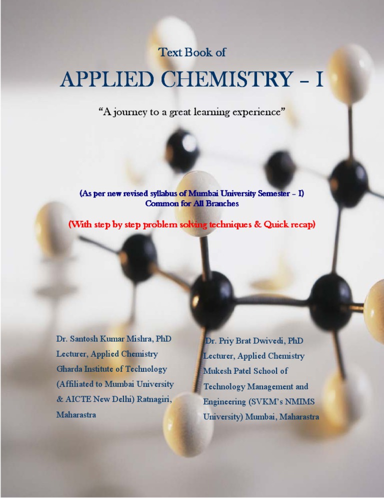 Applied Chemistry Syllabus Overview | PDF | Technology & Engineering