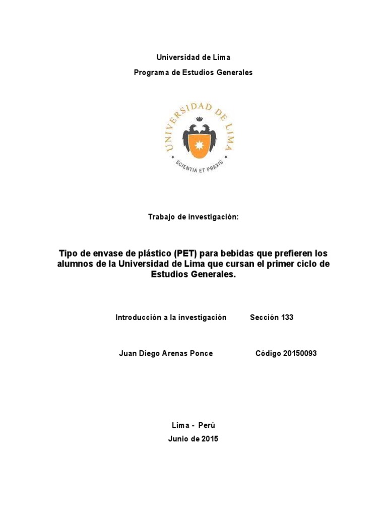 Trabajo de Investigación | PDF