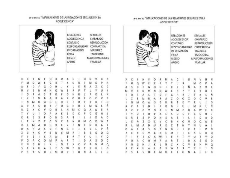 Sopa de Letras Sexualidad 2 | PDF