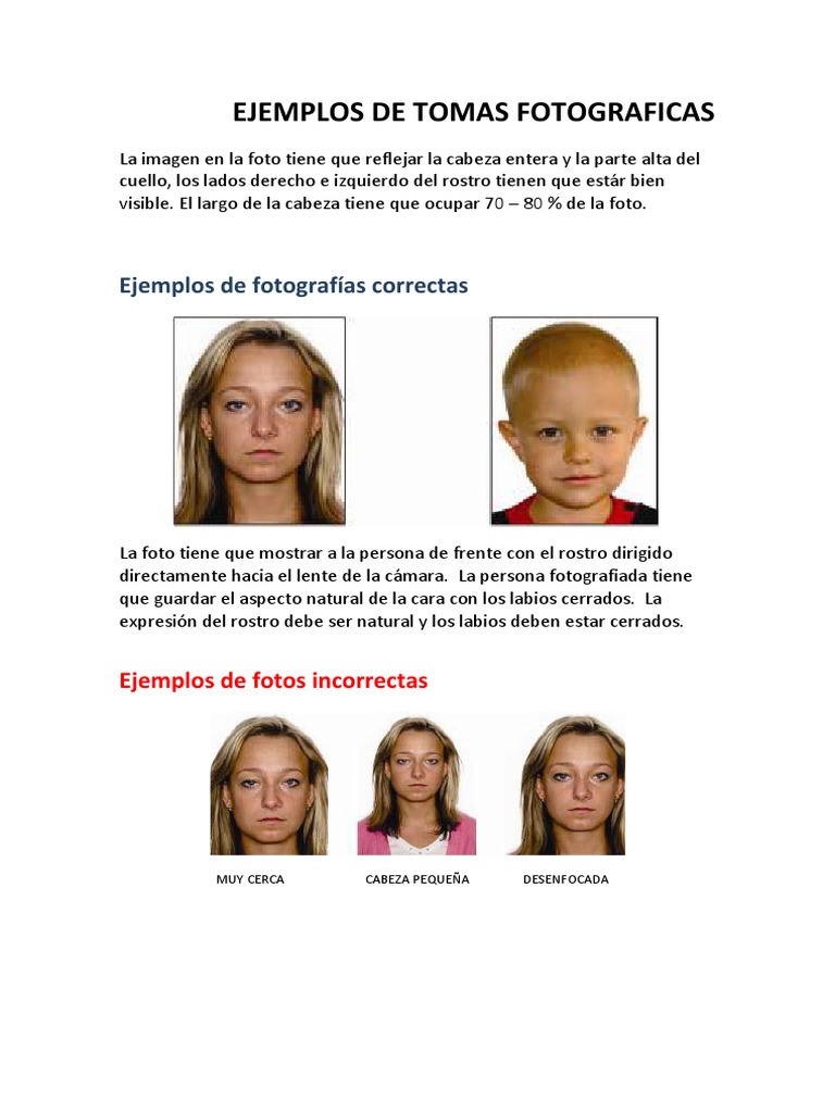 Ejemplos de Tomas Fotograficas | PDF