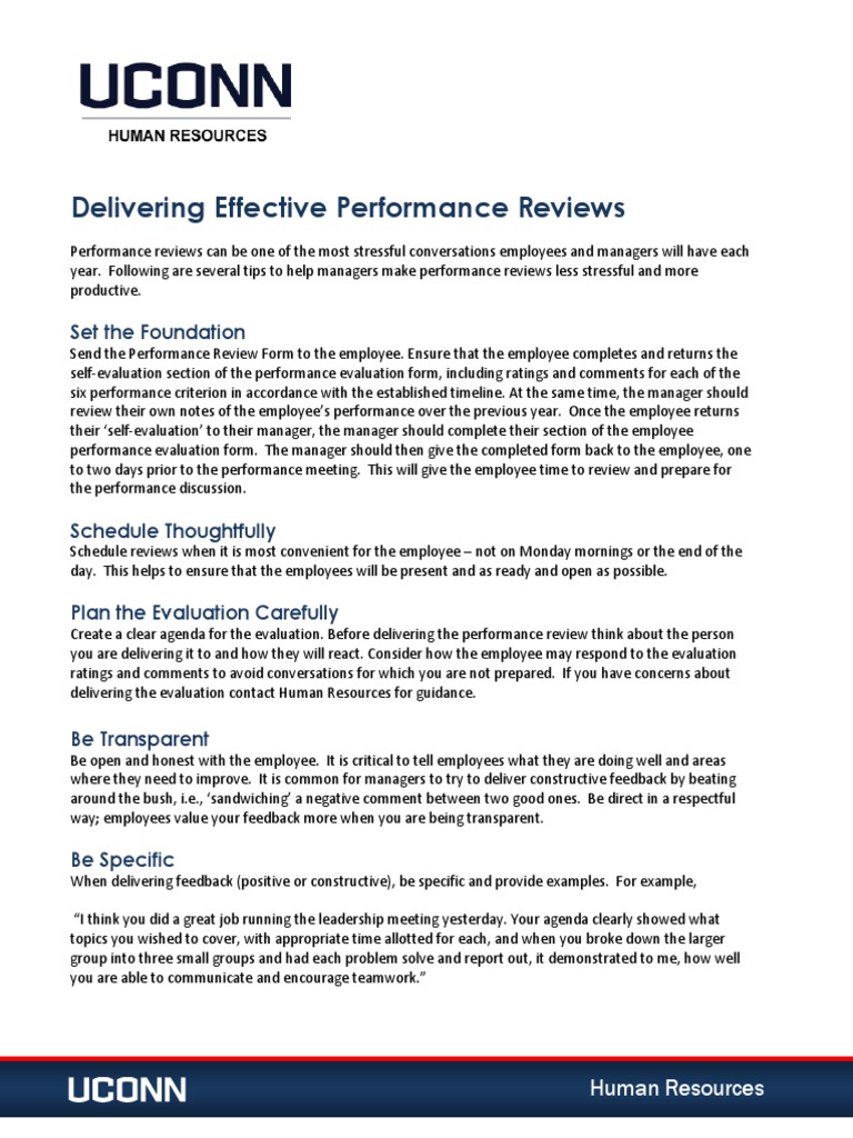 Delivering-Performance-Reviews | PDF