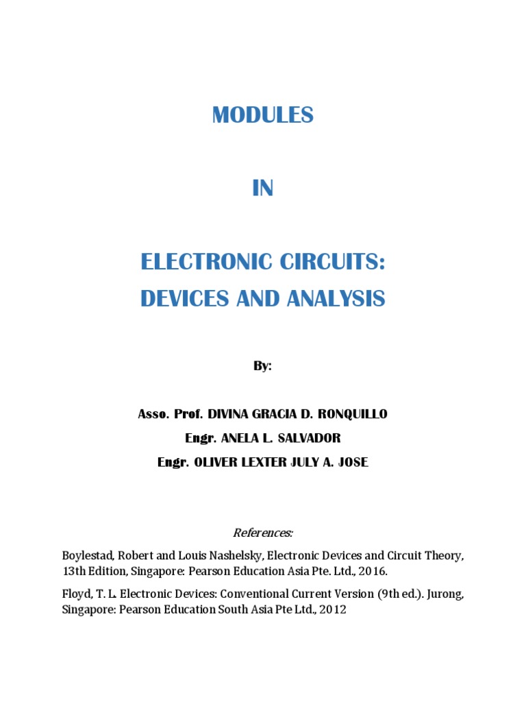 Ece Module | PDF | P–N Junction | Semiconductors