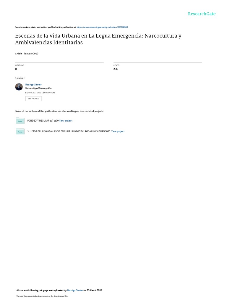 Narco Cultura | PDF | Etnografía | Chile