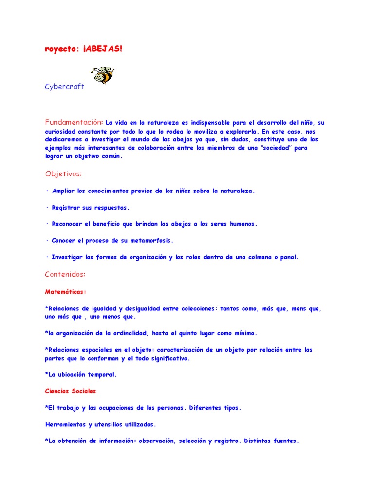 Proyecto Abejas | PDF