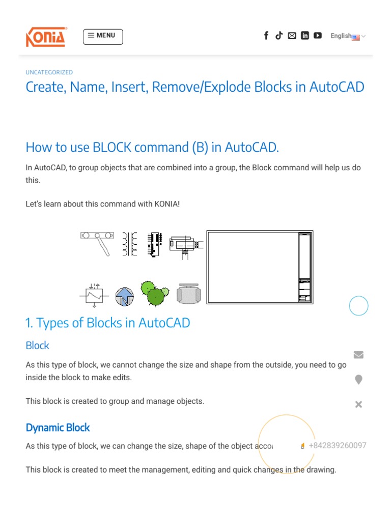 Create, Name, Insert, Remove - Explode Blocks in AutoCAD | PDF | Art ...