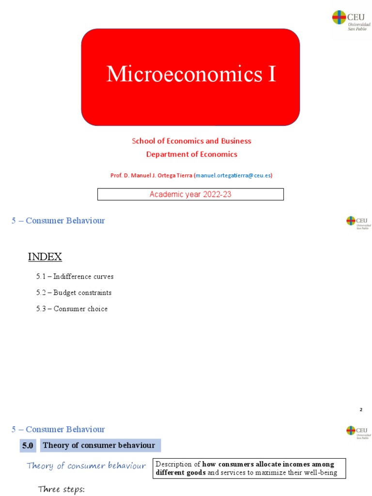 Chapter 5. Consumer Behaviour | PDF | Utility | Consumers