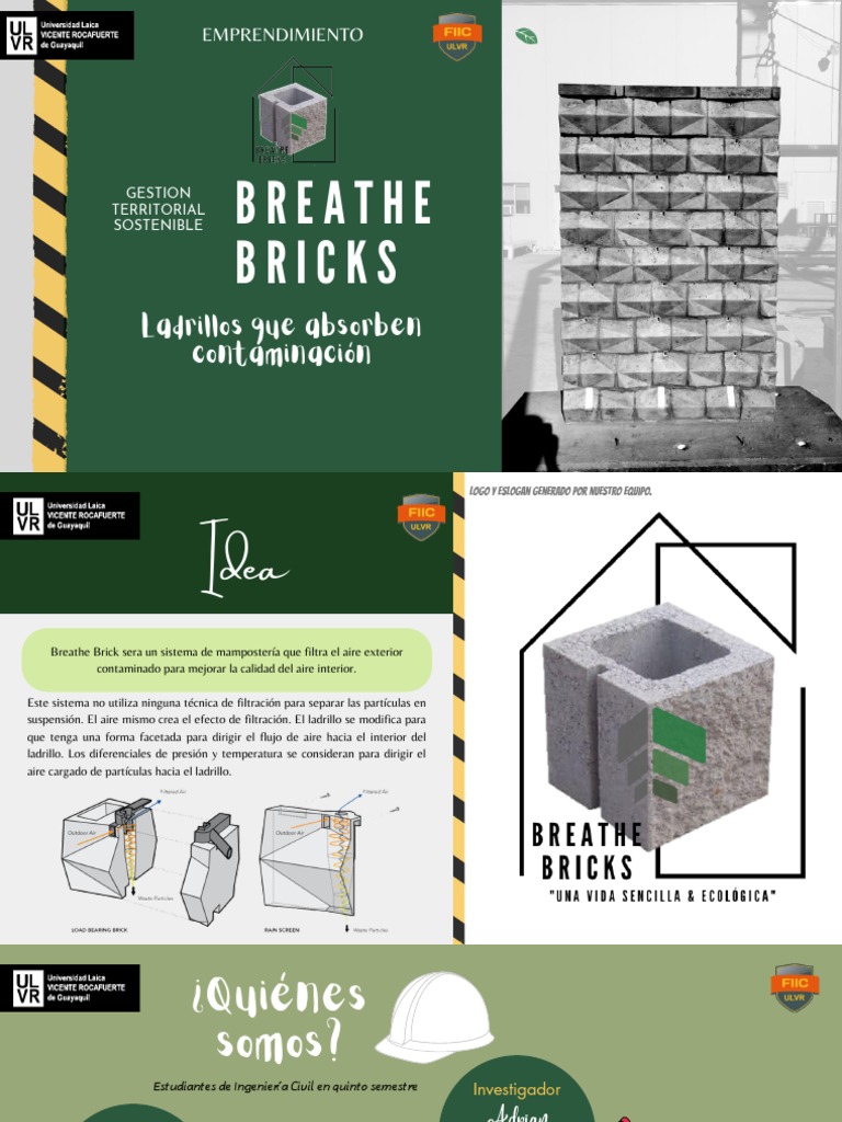 Breathe Bricks Proyecto | Descargar gratis PDF | Contaminación | Filtración