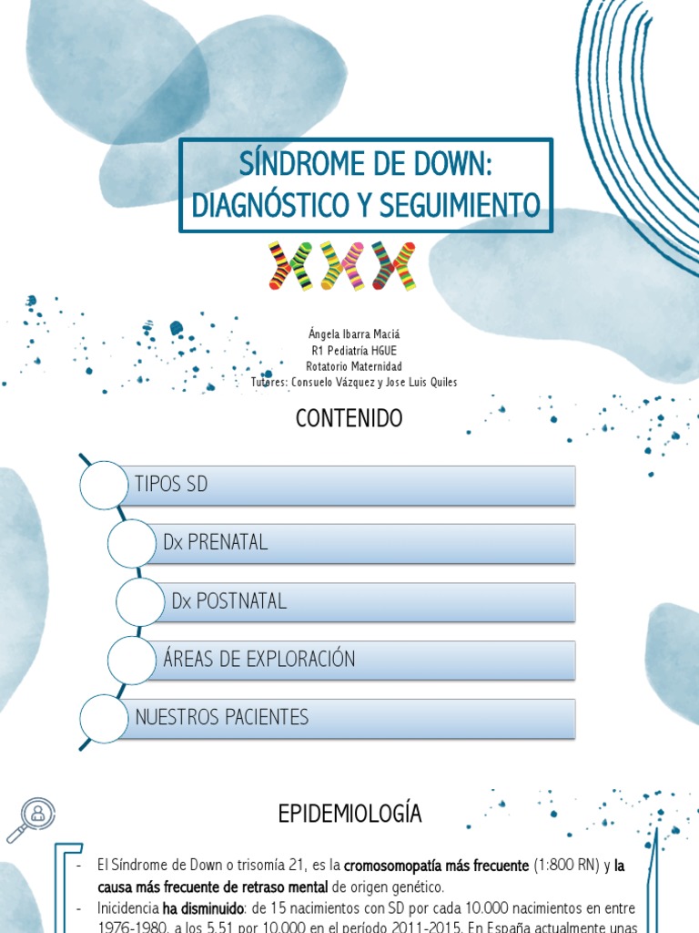 Diagnóstico y Epidemiología del Síndrome de Down | PDF
