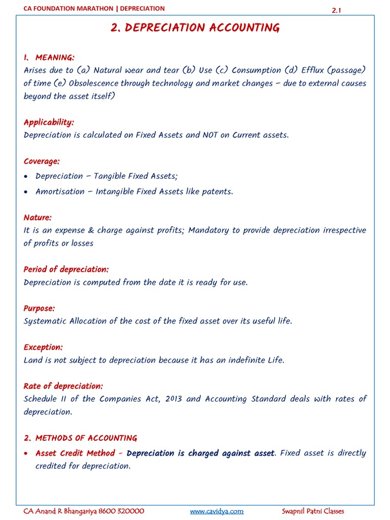 Depreciation AccountingbyPraveenSir | PDF | Depreciation | Book Value