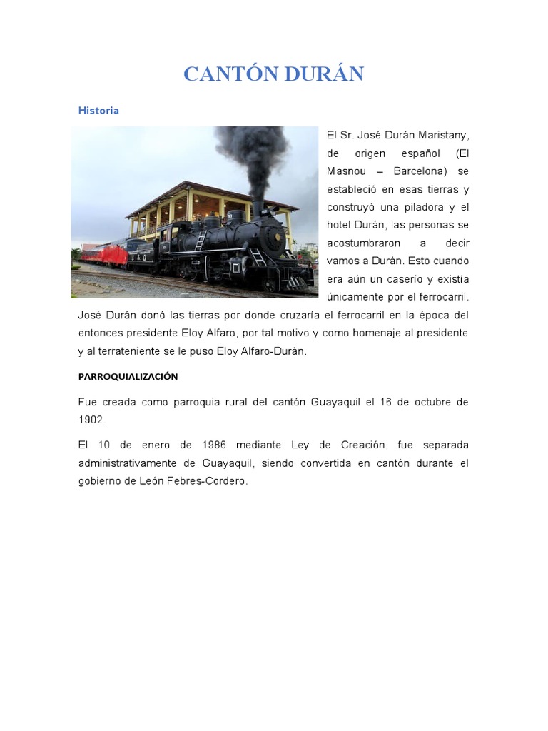 Cantón Durán | PDF