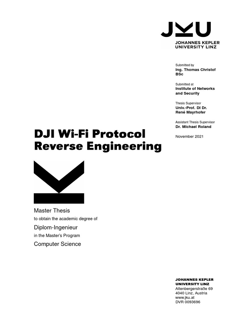DJI Wi-Fi Protocol Reverse Engineering | PDF