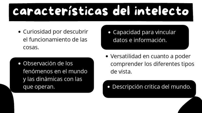 Características Del Intelecto | PDF