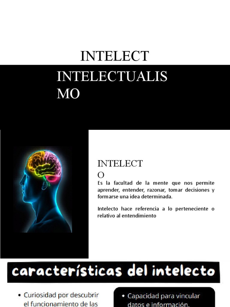 Intelecto, Intelectualismo | PDF | Comprensión | Conocimiento