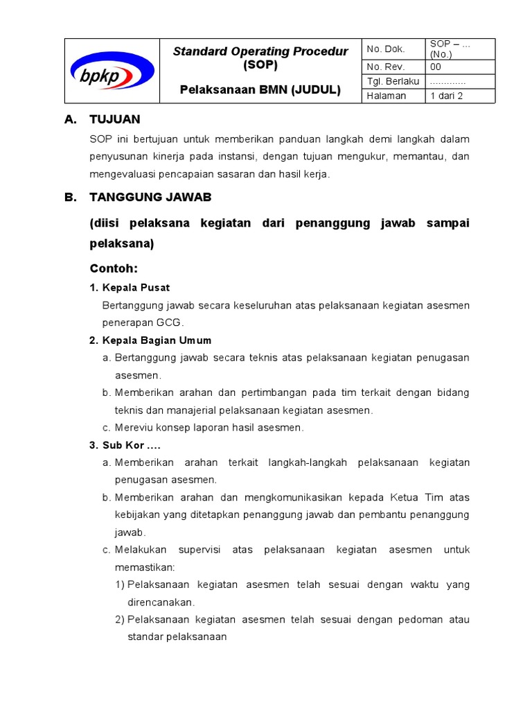 SOP for Performance Assessment | PDF