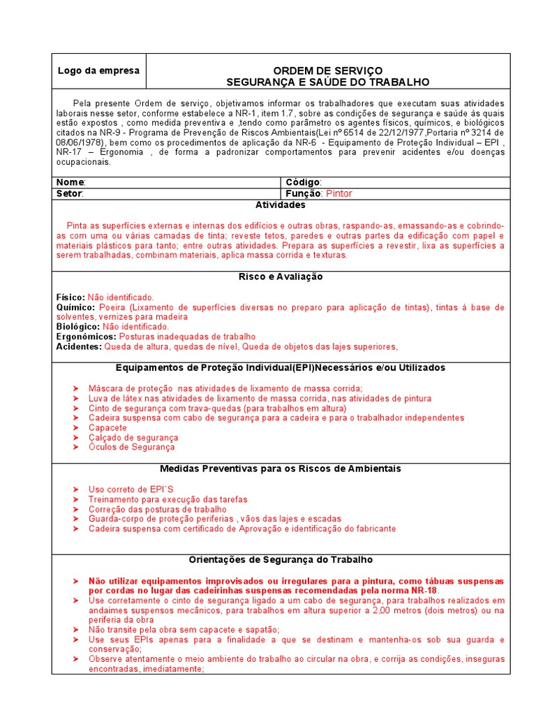 Modelo de OS - 4 | PDF