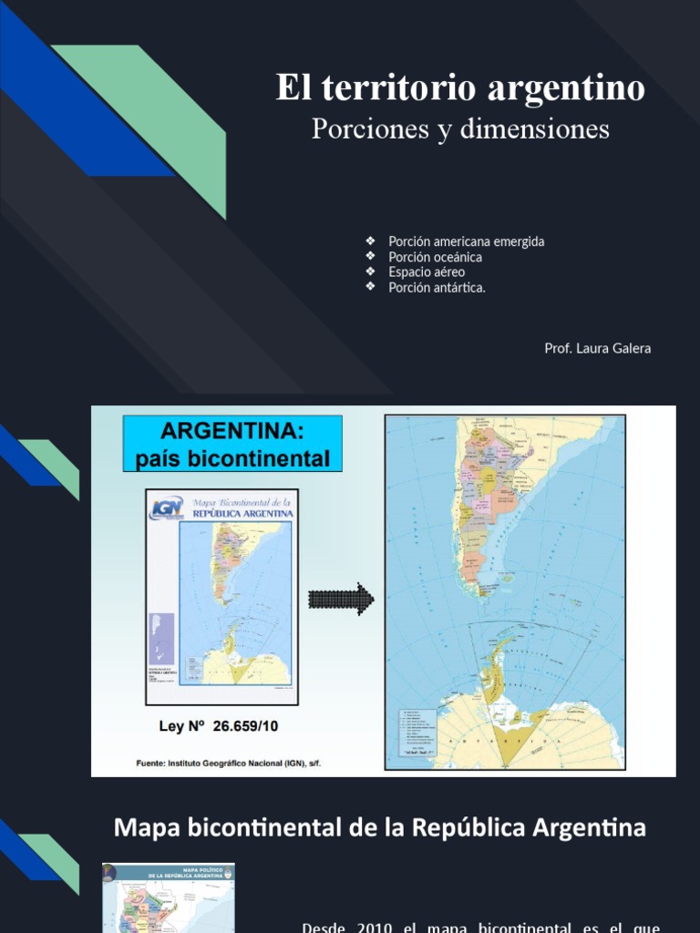 El territorio argentino Porciones y dimensiones | PDF