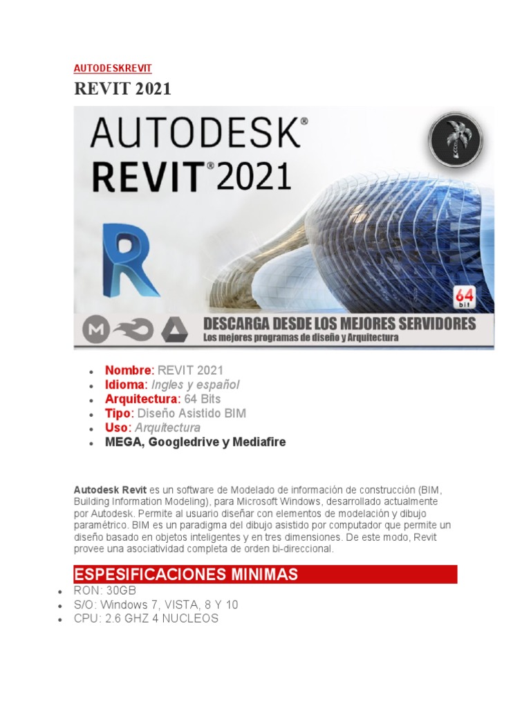 Requisitos y Novedades de Revit 2021 | PDF