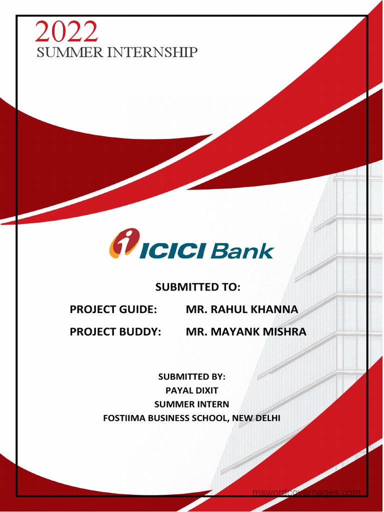 Final Report Praedico Global Research (ANMOL KUMAR SINGH) | PDF | Banks | Loans