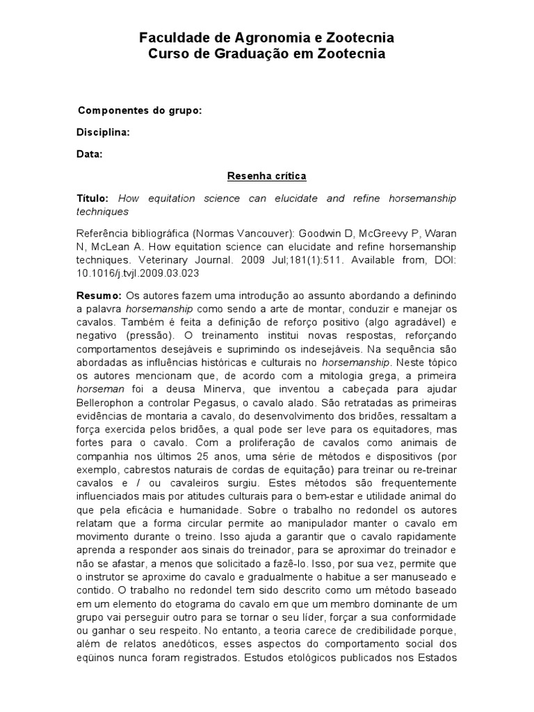 Exemplo Resenha Crítica | PDF