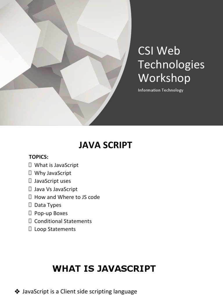 Js Intro | PDF | Java Script | World Wide Web Js Intro | PDF | Java Script | World Wide Web