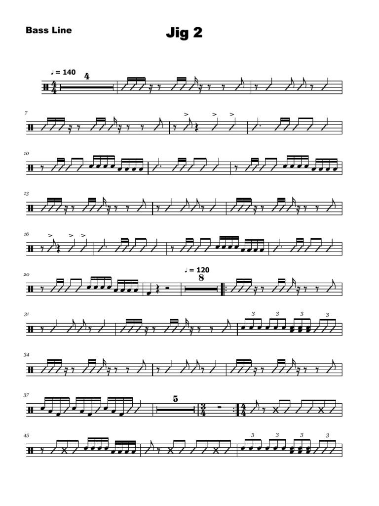 Jig 2-Bass Line | PDF