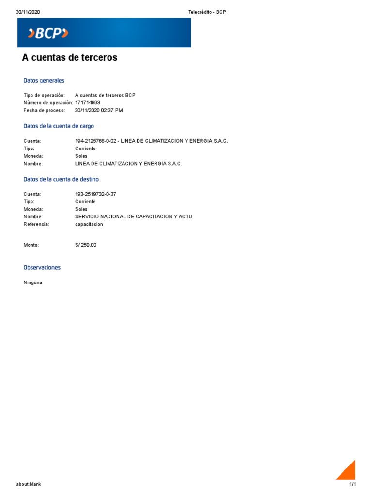 Telecrédito - BCP | PDF