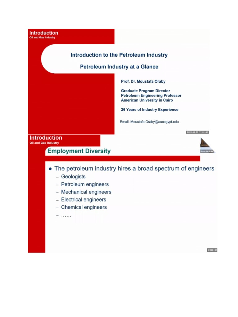 1 - Basics Oil and Gas Part A | PDF
