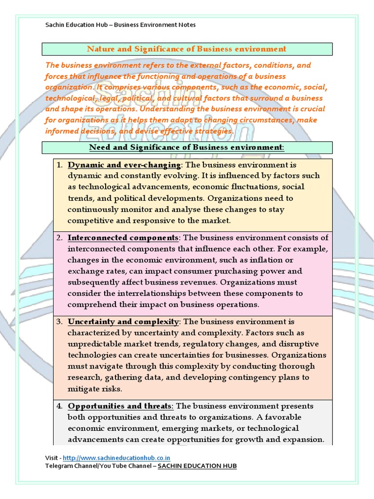Business Environment Notes Bba by Sachin Arora | PDF | Economics ...